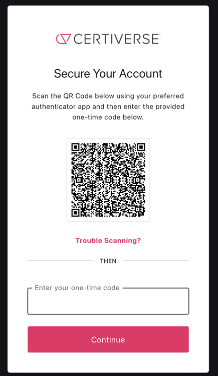 Sign Up/Log In to Certiverse